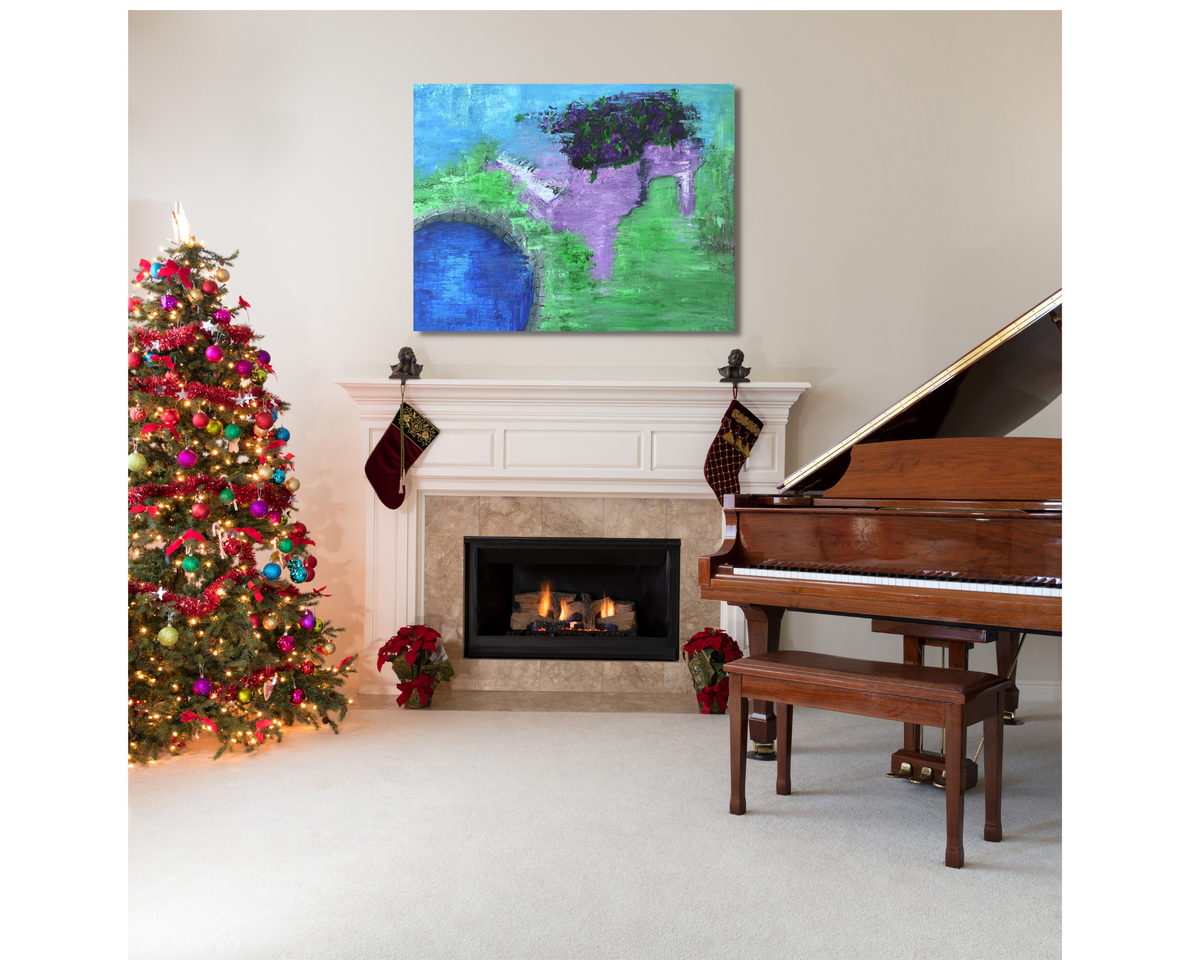 1 Original Artwork: Key of G 30 x 24 Original Painting on Stretched Ca ...